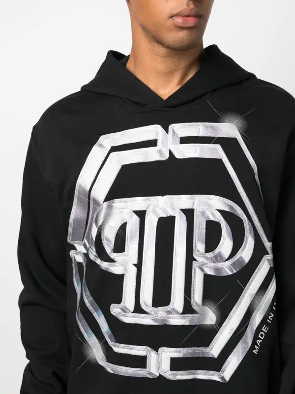 Philipp Plein Logo-print Cotton Hoodie