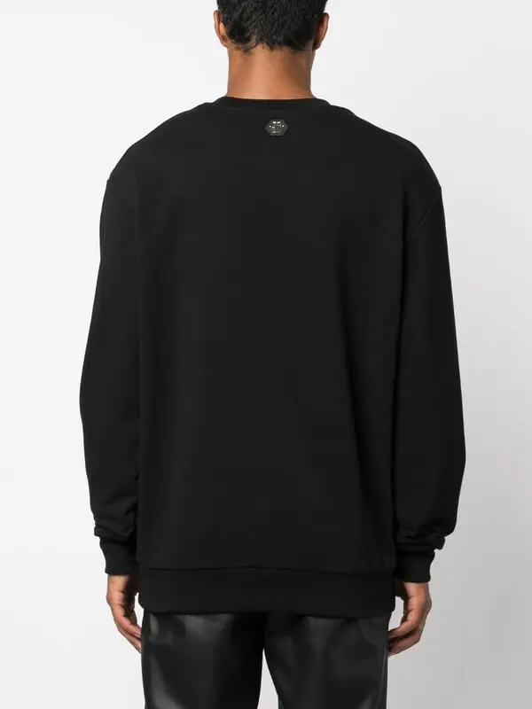 Philipp Plein Skull-print Cotton Sweatshirt
