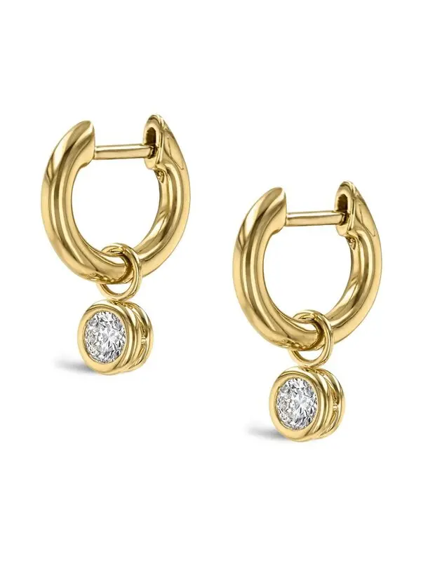 PRAGNELL 18kt Yellow Diamond Sundance Hoop Earrings