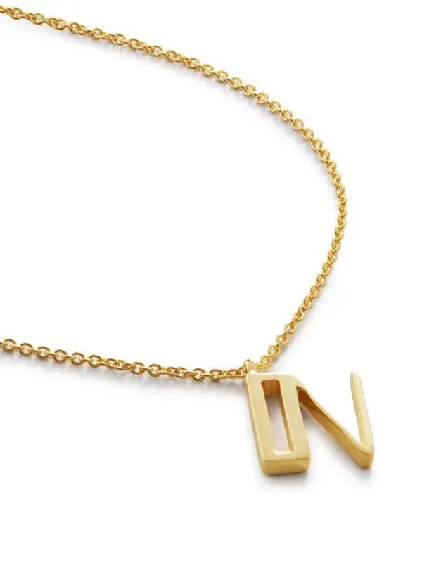 Monica Vinader Alphabet Adjustable Necklace - Gold