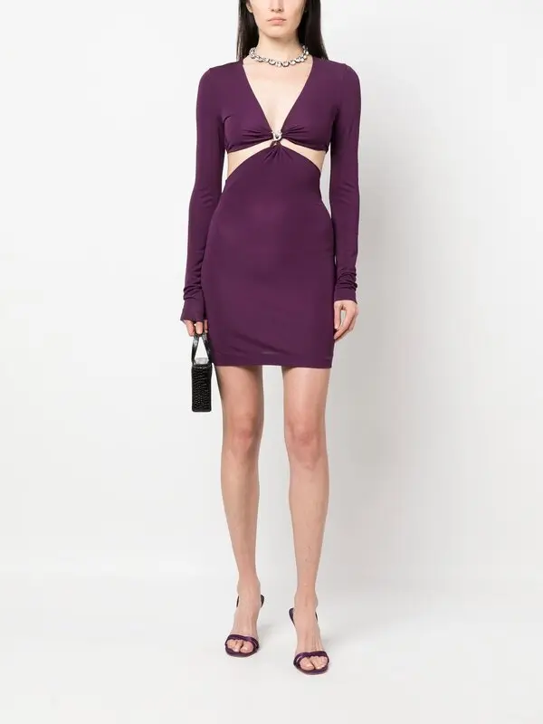 Dsquared2 Cut-out Mini Dress - Purple