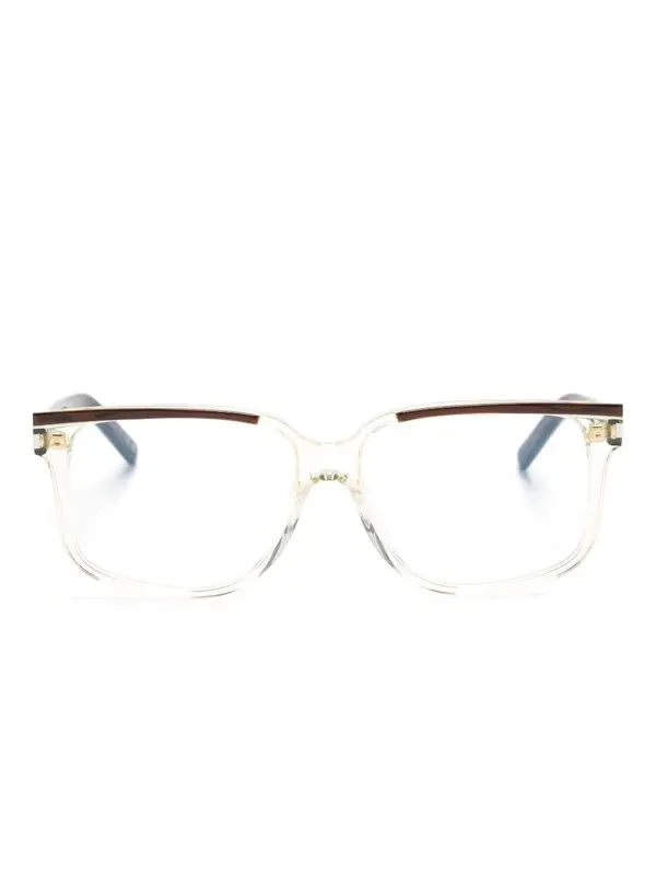 Saint Laurent Cat-eye Frame Eyeglasses - Brown