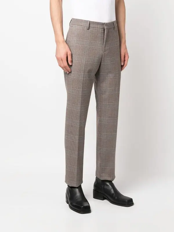 Moschino Tailored Plaid-check Trousers