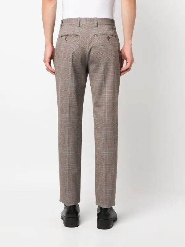 Moschino Tailored Plaid-check Trousers
