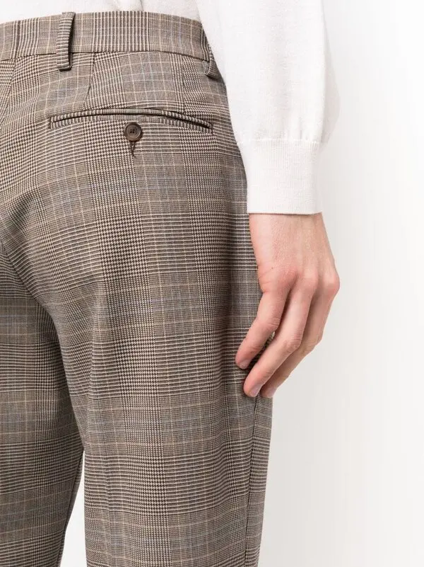 Moschino Tailored Plaid-check Trousers