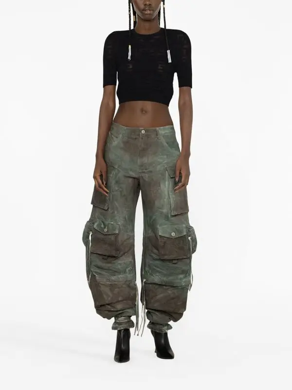 Attico Camouflage Cargo Jeans