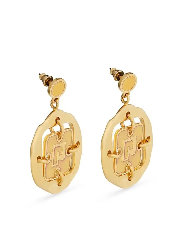 Rabanne Medal Drop Earrings