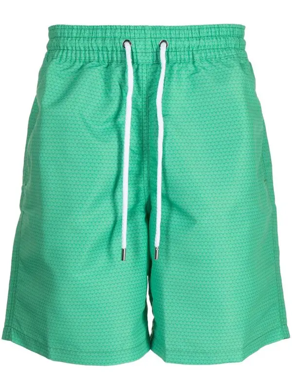Frescobol Carioca Drawstring-waist Swim Shorts - Green