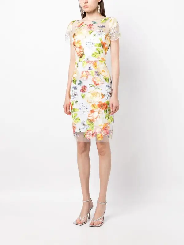 marchesa white short dress $595 Marchesa Notte Flutter Mini Dress 4 Ivory Bead-Embellished Off The  Shoulder