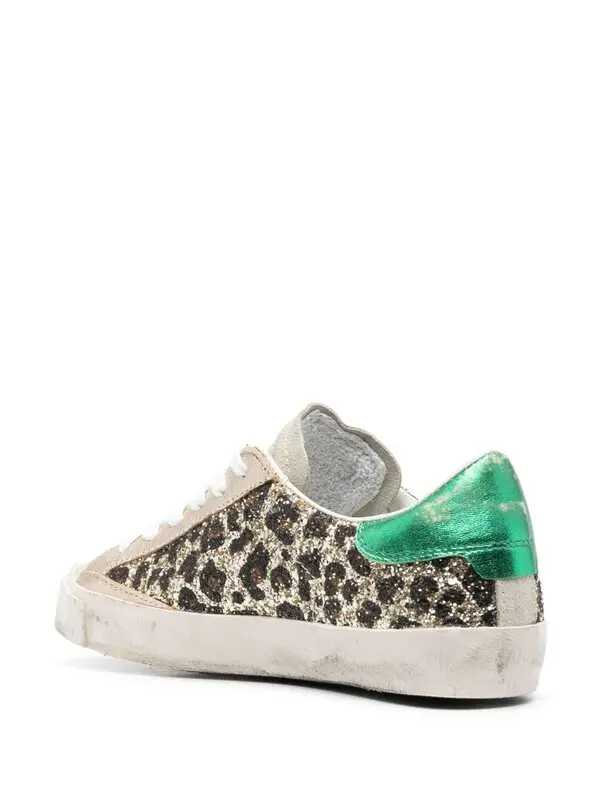 Philippe Model Prsx Leather Low-top Sneakers - Neutrals