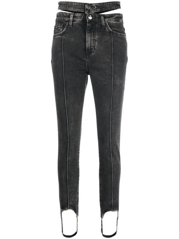 ANDREĀDAMO Cut-out Skinny Jeans