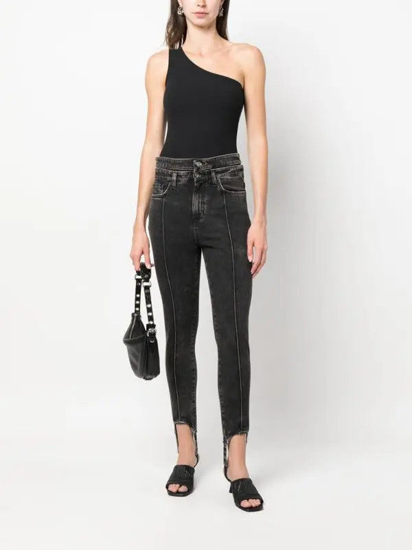 ANDREĀDAMO Cut-out Skinny Jeans