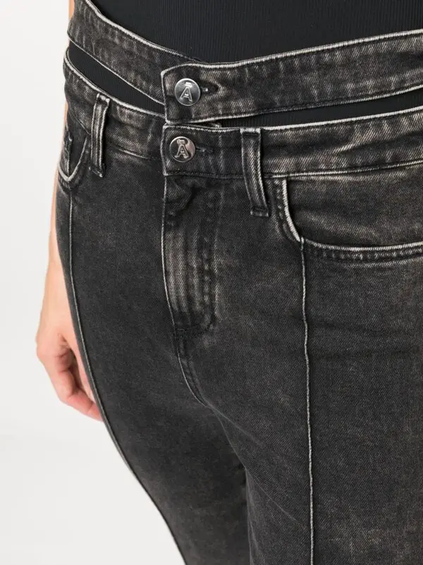 ANDREĀDAMO Cut-out Skinny Jeans