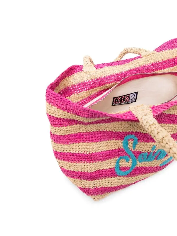 MC2 SAINT BARTH Woven Raffia Tote Bag