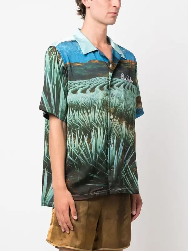 BLUE SKY INN Agave Graphic-print Shirt - Blue
