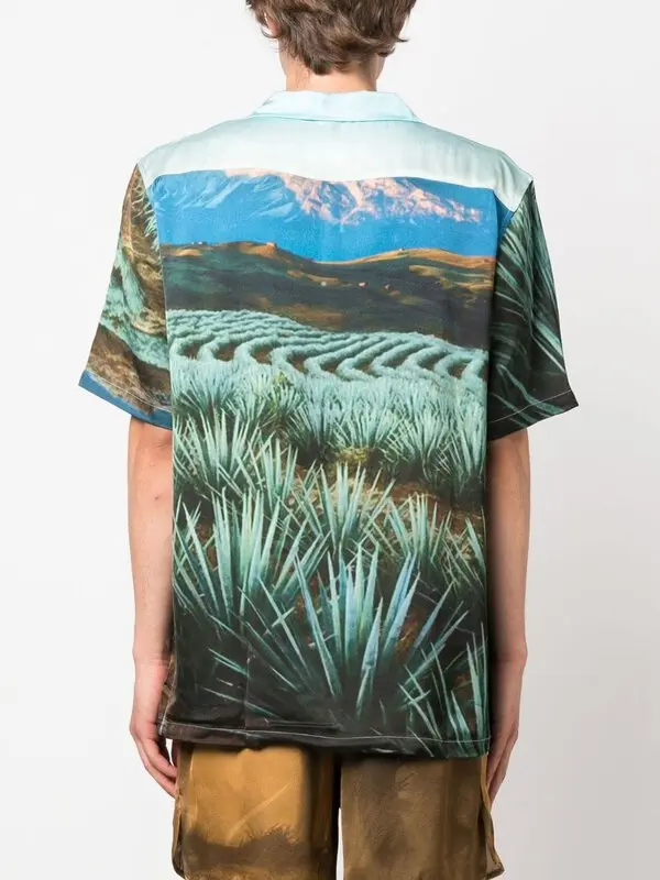 BLUE SKY INN Agave Graphic-print Shirt - Blue