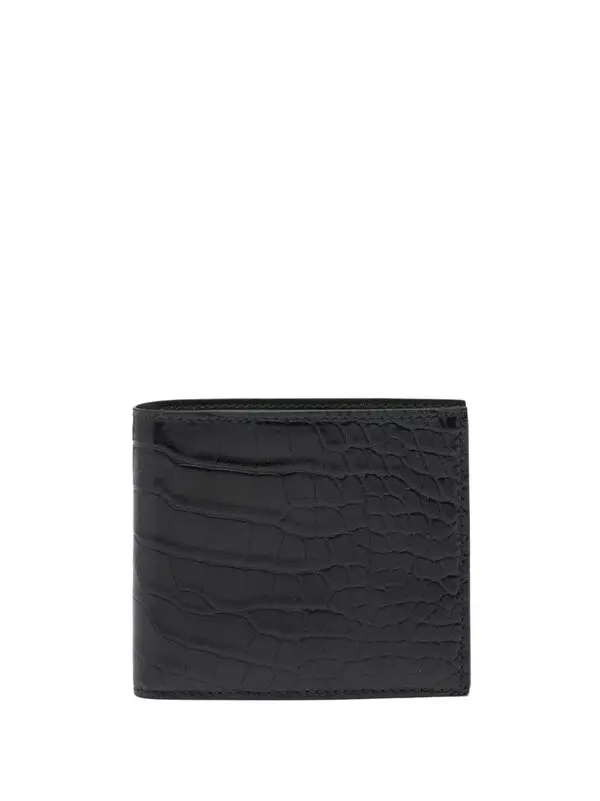 Prada Croc-effect Leather Wallet