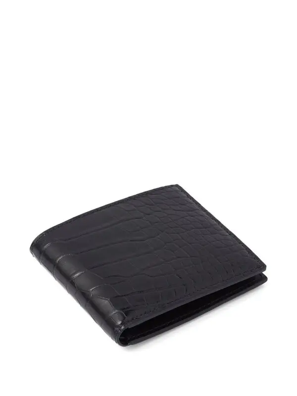 Prada Croc-effect Leather Wallet