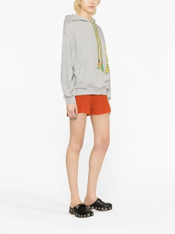 Alanui Crochet Detailed Cotton Hoodie