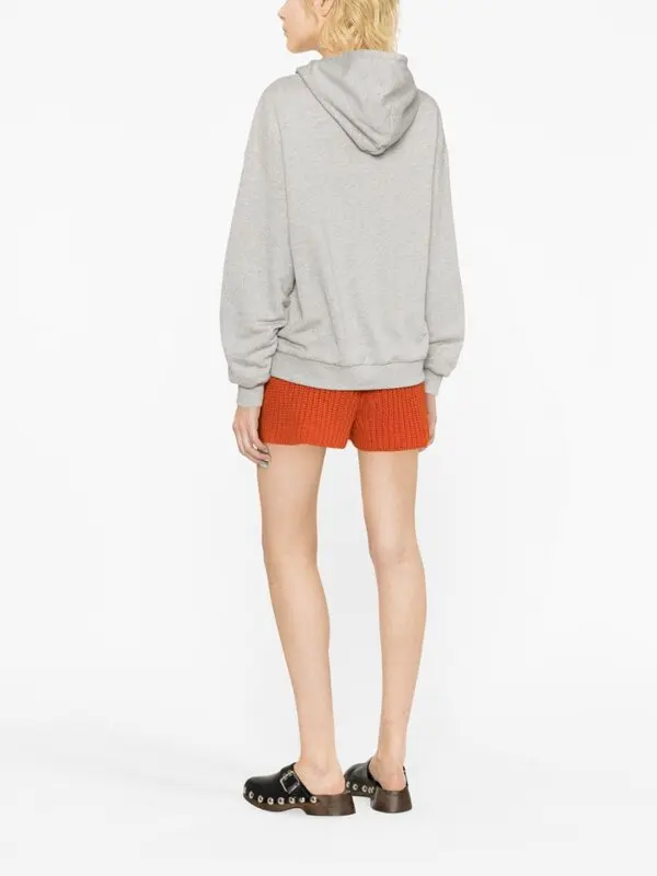 Alanui Crochet Detailed Cotton Hoodie