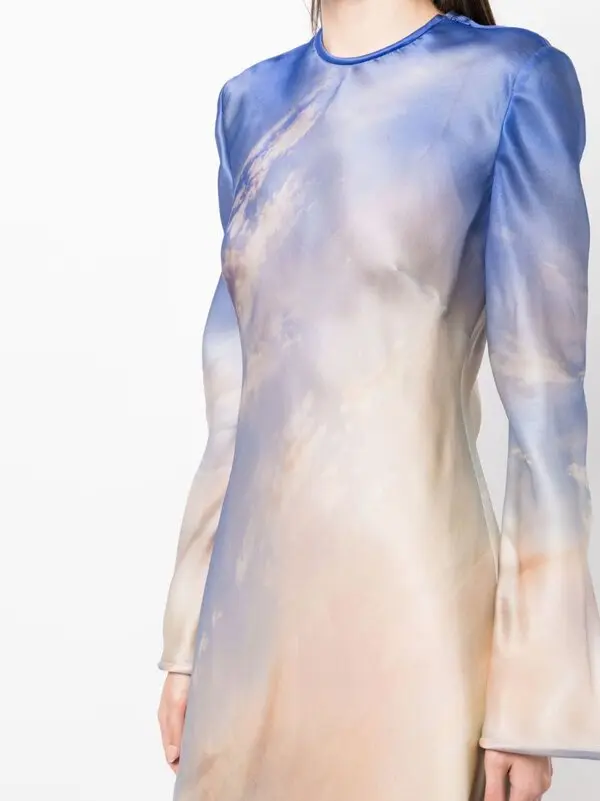 Zimmermann Tama Printed Silk Maxi Slip Dress