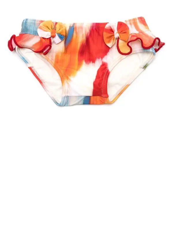 LENNY NIEMEYER Tie-dye Print Bikini Bottom - Orange