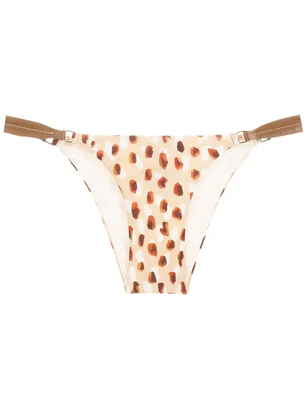 LENNY NIEMEYER Leopard Print Bikini Bottom - Neutrals