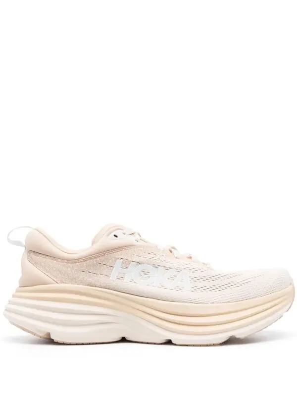 HOKA® Bondi Lace-up Sneakers - Neutrals