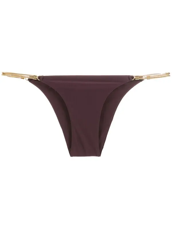 LENNY NIEMEYER Chain-embellished Bikini Bottom - Purple