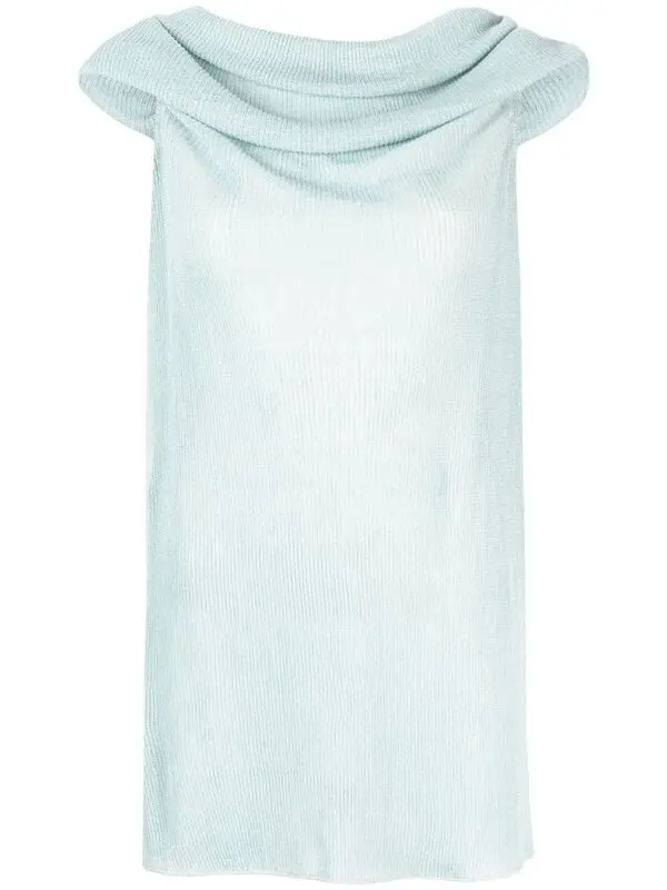 VITELLI Draped Sleeveless Top