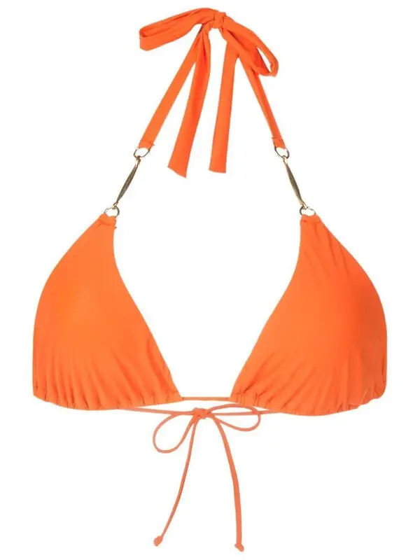 LENNY NIEMEYER Halterneck Triangle Bikini - Orange