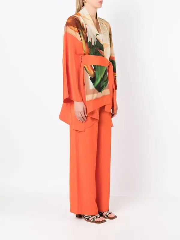 LENNY NIEMEYER Printed Belted Kimono