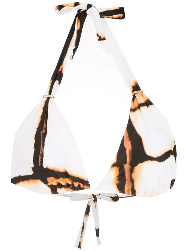 LENNY NIEMEYER Lenco Rust Bikini Top - White