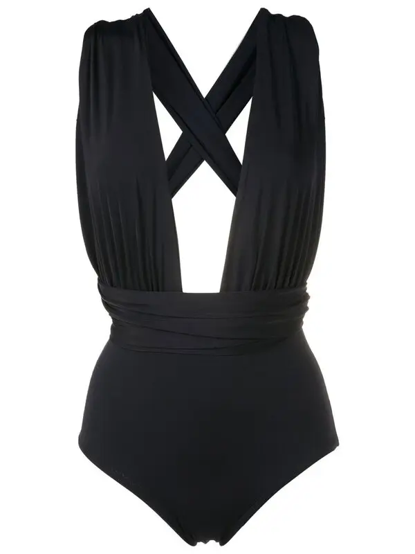 LENNY NIEMEYER Ruched Swimsuit - Black