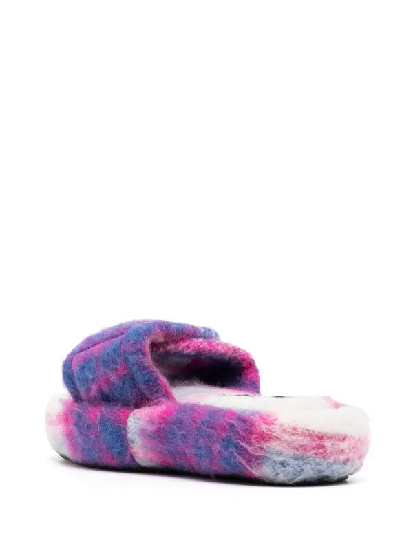 Natasha Zinko Checked Wool Slides