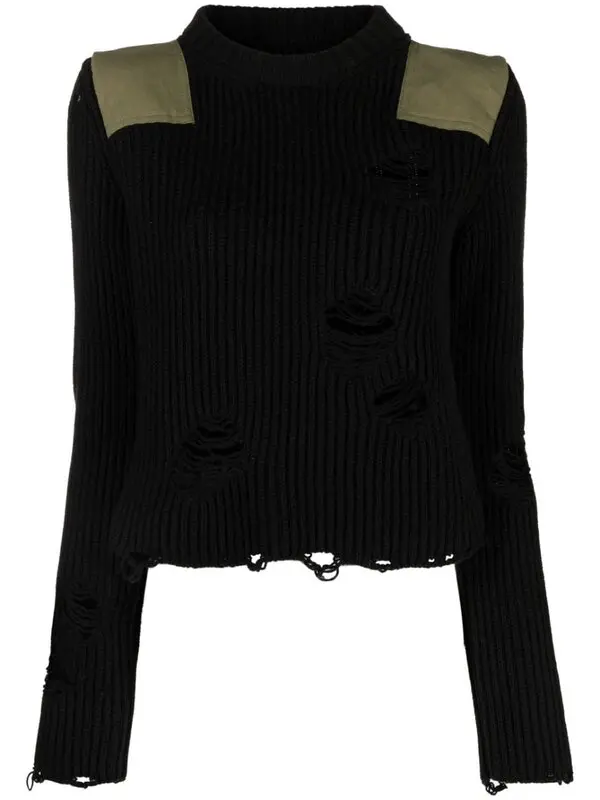 MAISON MARGIELA Distressed Ribbed Jumper