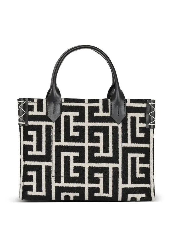 Balmain B-army Monogram Small Tote Bag
