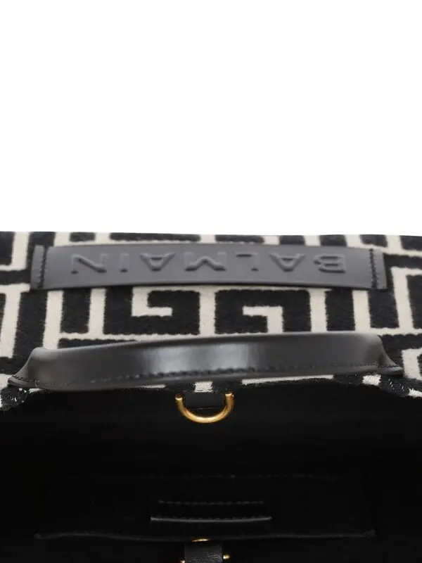 Balmain B-army Monogram Small Tote Bag