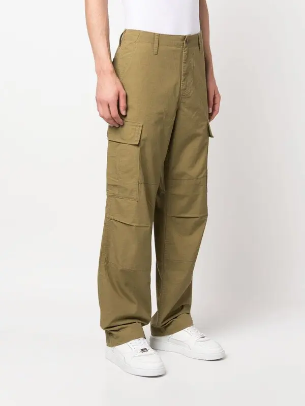 Carhartt Work In Progress Straight-leg Cargo Trousers - Green