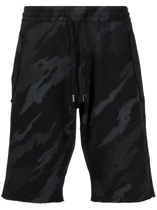 MAHARISHI Bonsai Forest-print Cotton Shorts