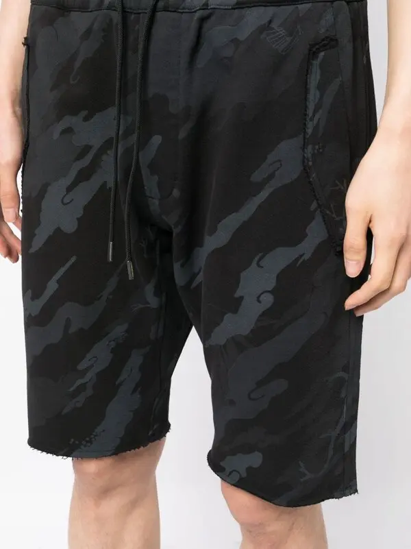 MAHARISHI Bonsai Forest-print Cotton Shorts