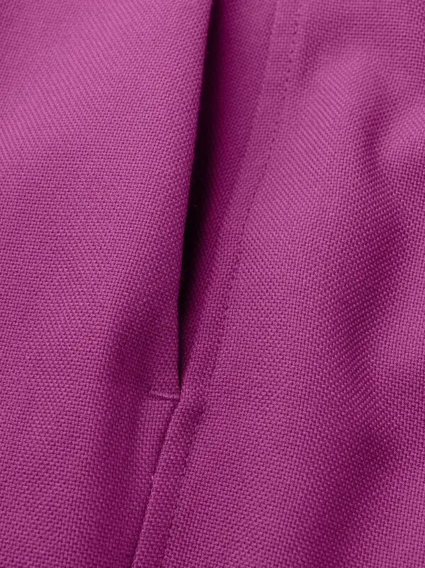 GANNI Pleated Straight-leg Trousers