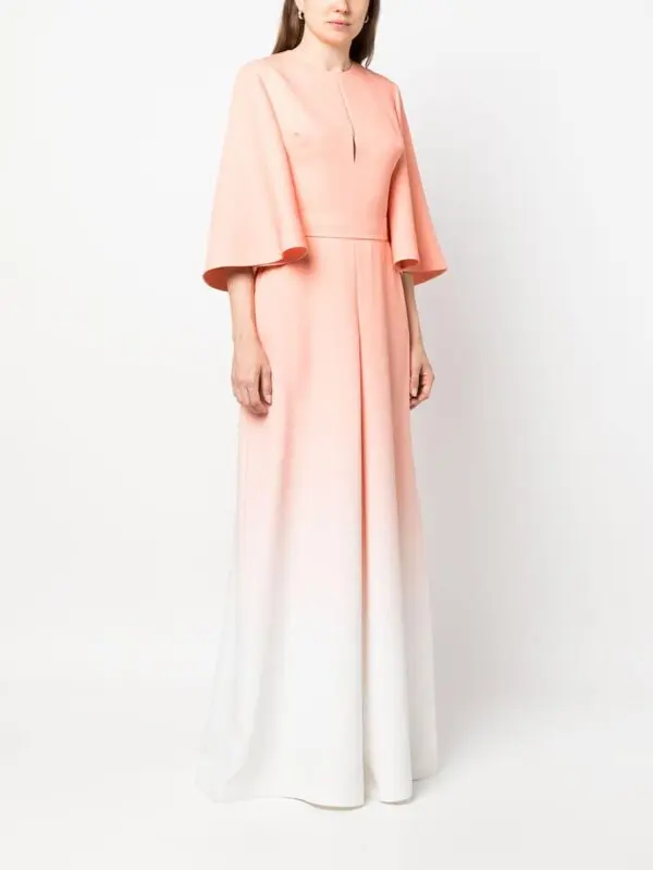 Elie Saab Gradient-effect Silk Jumpsuit