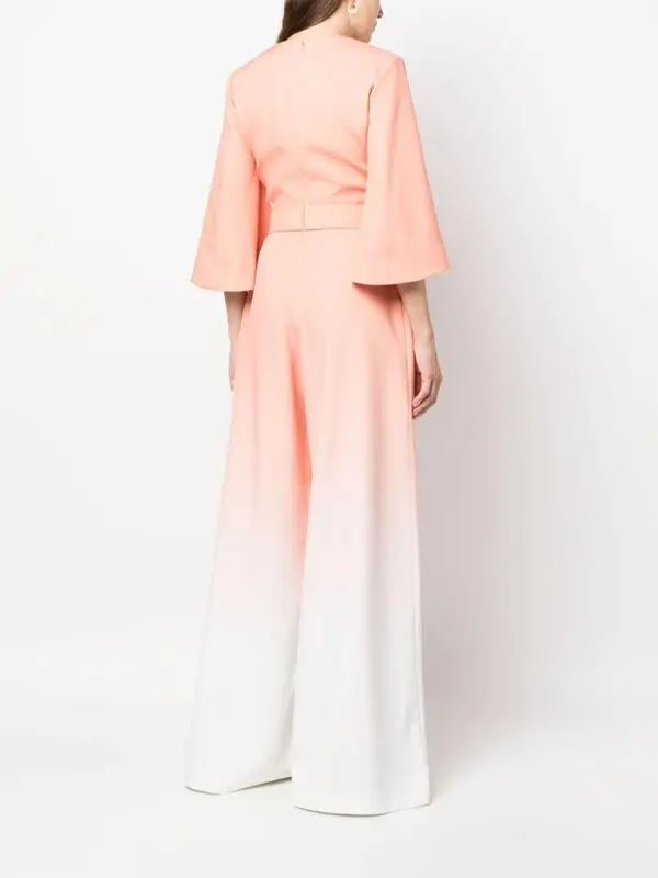 Elie Saab Gradient-effect Silk Jumpsuit