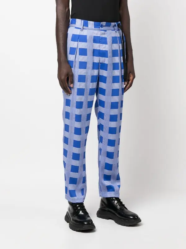 4SDESIGNS Check-print Trousers