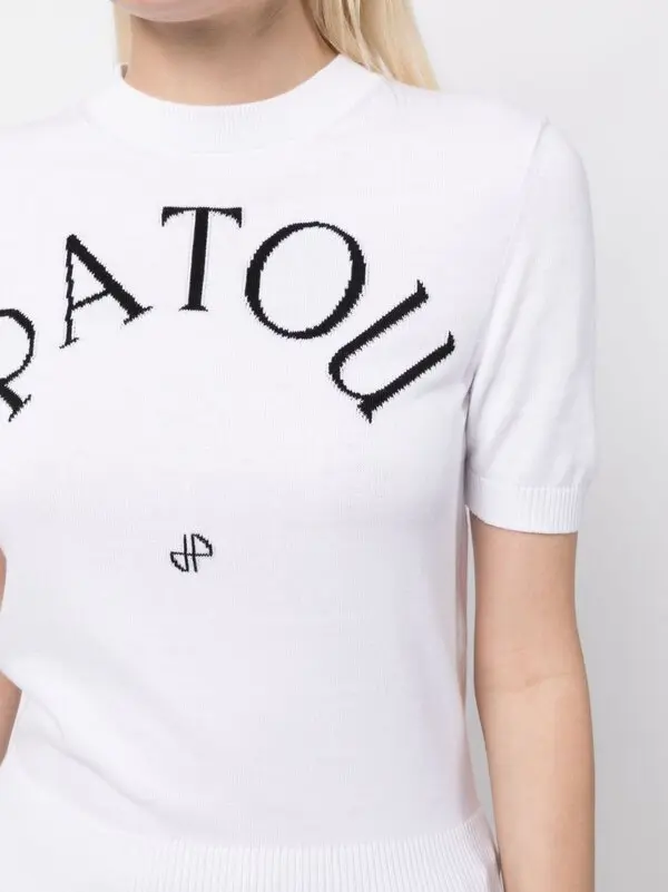 PATOU Logo Jacquard Knit Top