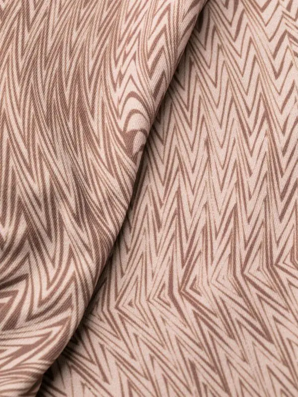 Federica Tosi Herringbone-pattern Halterneck Swisuit