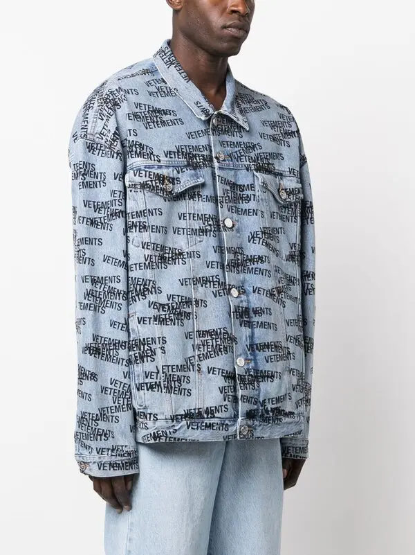 Vetements Logo-print Denim Jacket