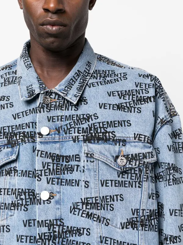 Vetements Logo-print Denim Jacket