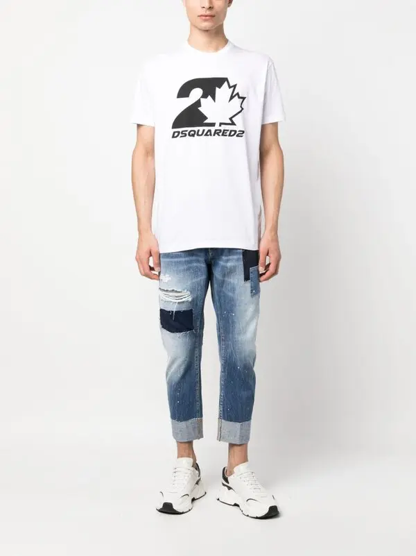 Dsquared2 Logo-print Cotton T-shirt - White